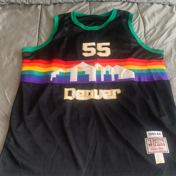 Mitchell & Ness | Shirts | Mitchell Ness Black Denver Jersey With ...
